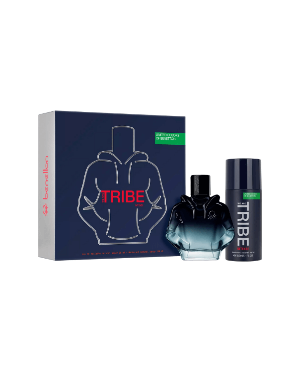 Set Benetton We Are Tribe Intense (perfume 90 ml + body spray 150 ml ...